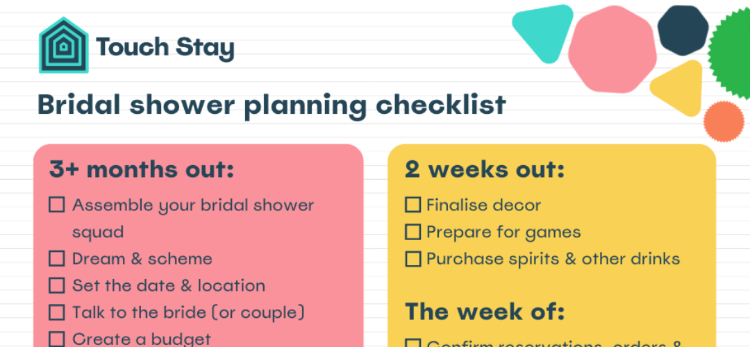 The full bridal shower checklist for 2024: all you will ever need! | Touchstay